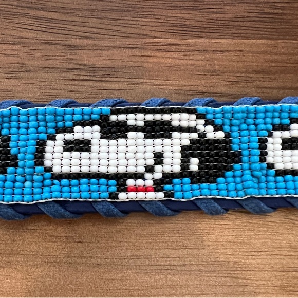 Nordstrom | Dog | Peanuts Snoopy Beaded Leather Dog Collar Camp Hero ...